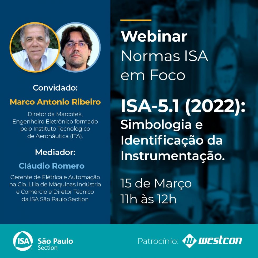 Webinar – Normas ISA em Foco – ISA-5.1 (2022): Simbologia e ...